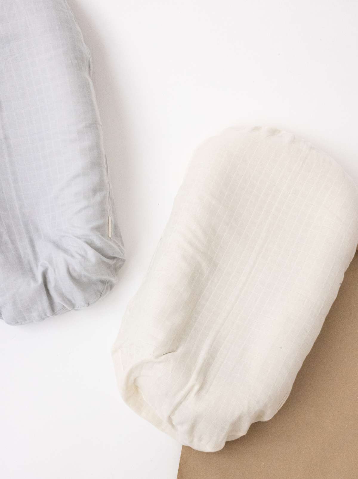 Organic muslin cover for infant lounger baby nest