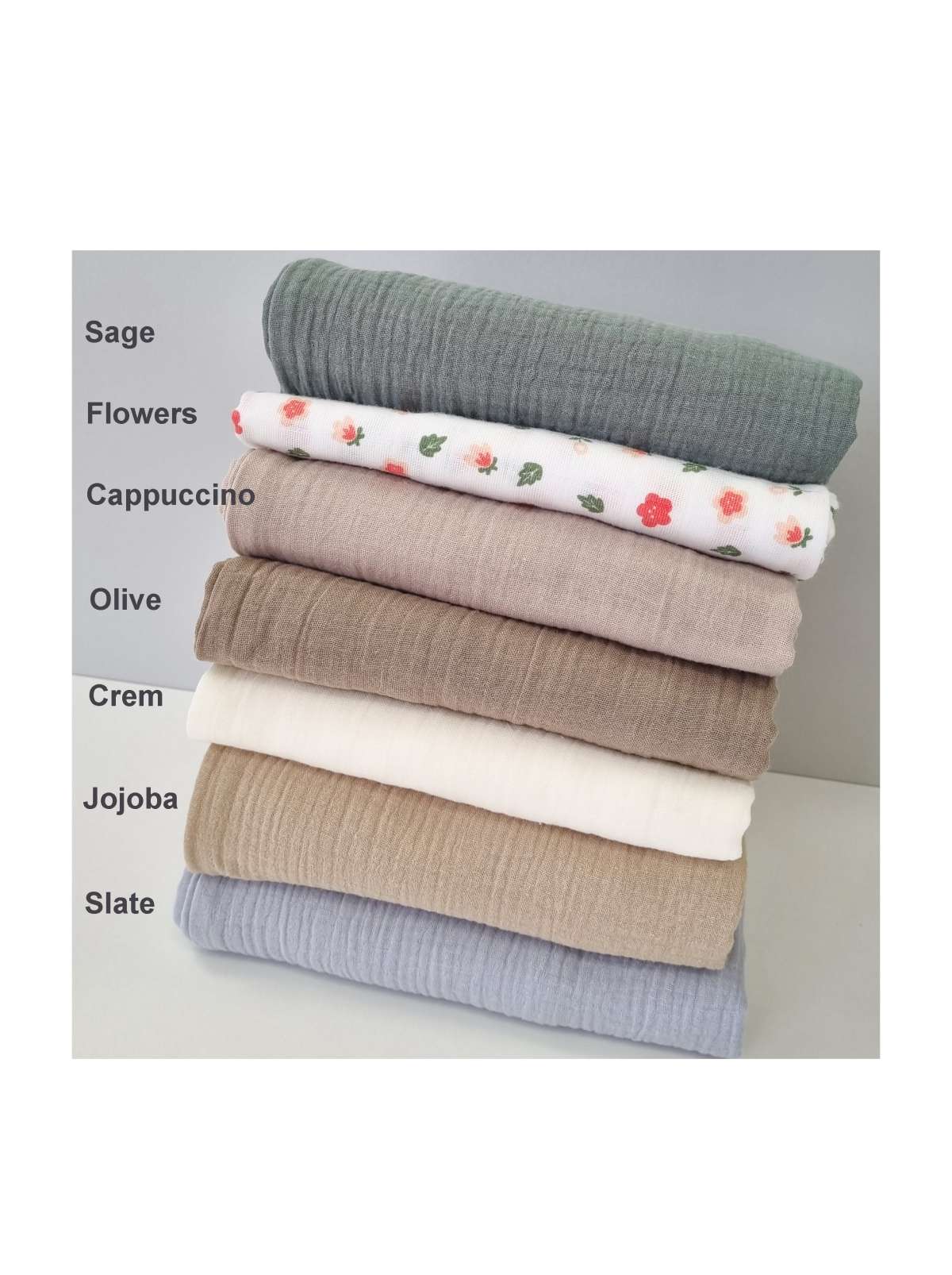 Organic muslin cover for infant lounger baby nest
